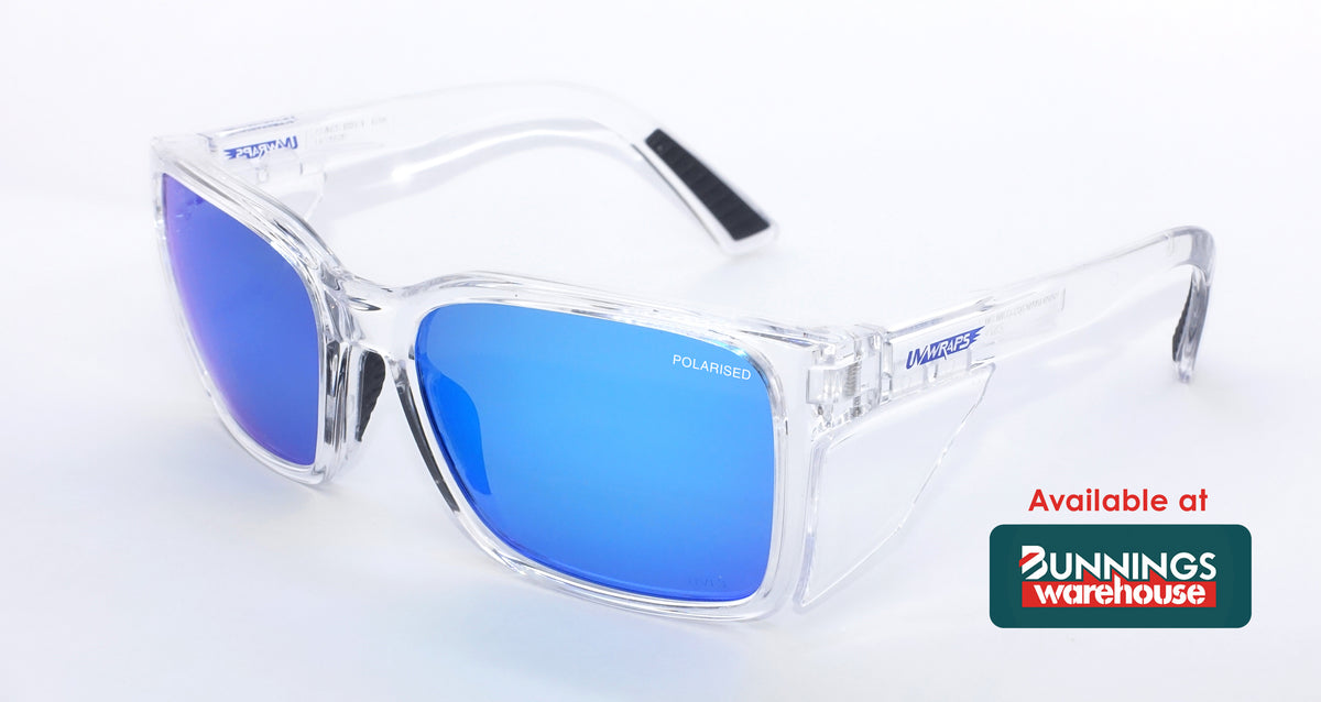 Polarised 6206 Smoke Lens with Blue Mirror – UV Wraps