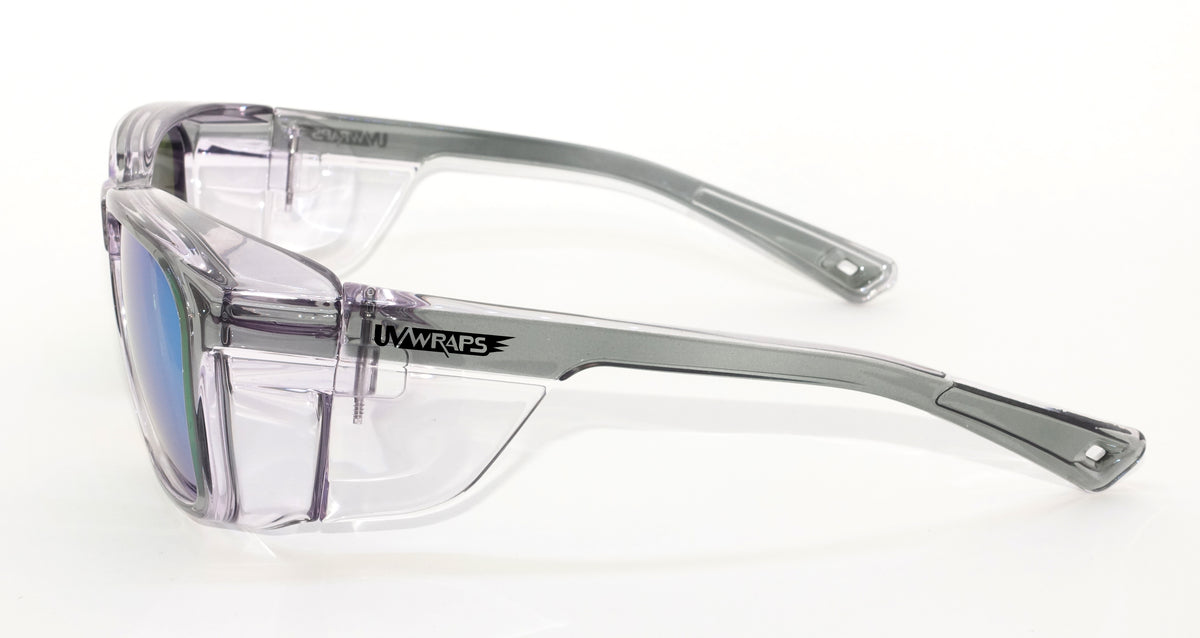 Polarised Smoke lens 1849 PGM with Green Mirror Finish – UV Wraps